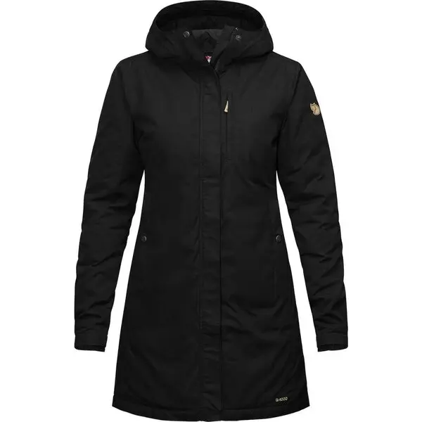 Fjallraven Kiruna Water Resistant Parka - Black