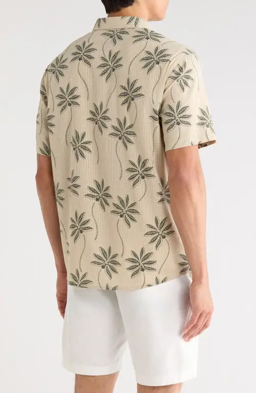 ROARK Bless Up Short Sleeve Button-up Shirt - Fossil Print