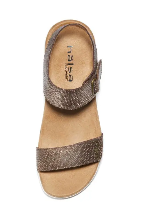 HALSA FOOTWEAR Dominica Sandal - Bronze Leather