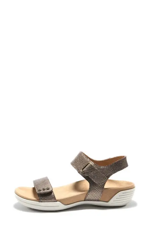 HALSA FOOTWEAR Dominica Sandal - Bronze Leather