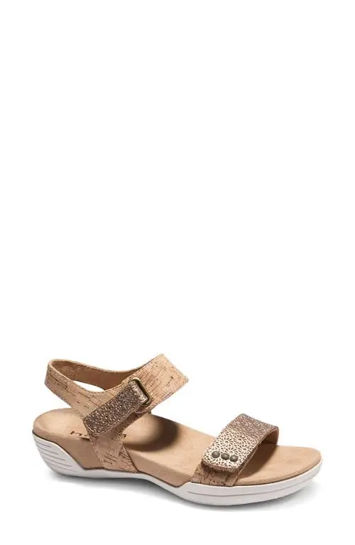HALSA FOOTWEAR Dominica Sandal - Cork/bronze