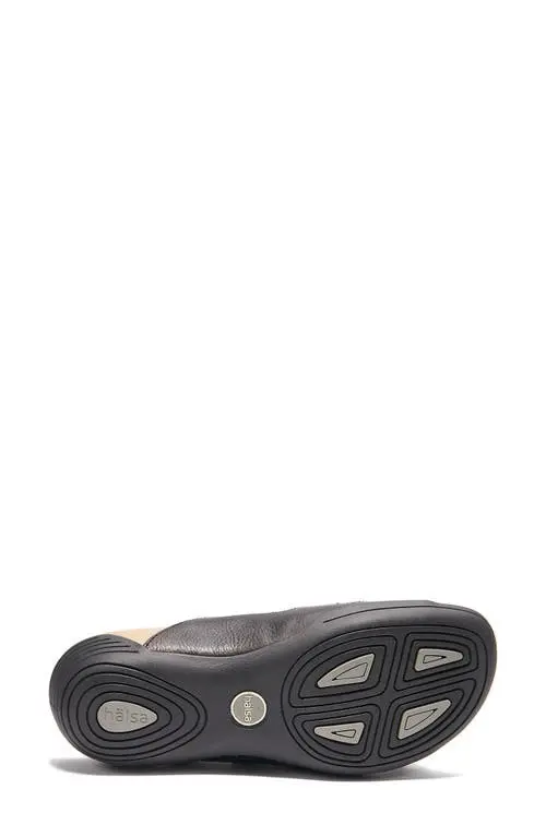 HALSA FOOTWEAR Strappy Slide Sandal - Black Waxed/embossed