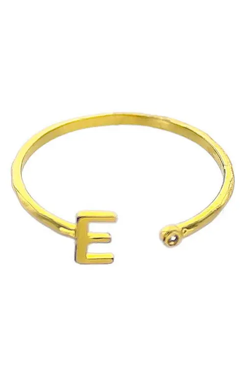 PANACEA Initial Ring - Gold-e