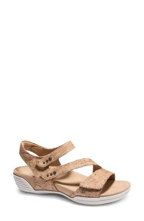 HALSA FOOTWEAR Denia Ankle Strap Sandal - Cork