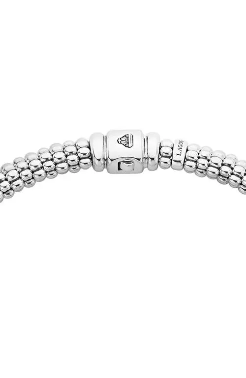 Lagos Black Caviar Pavé Diamond Collar Necklace