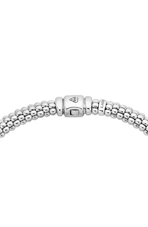 Lagos Black Caviar Diamond Rope Necklace