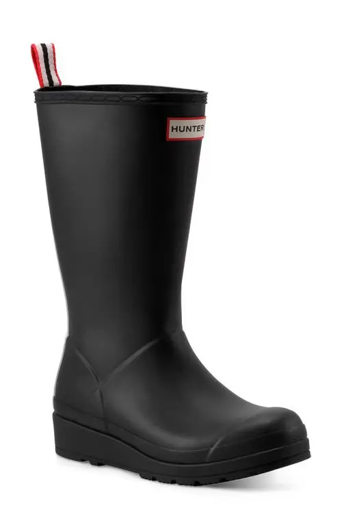 Hunter Original Play Tall Waterproof Rain Boots - Black