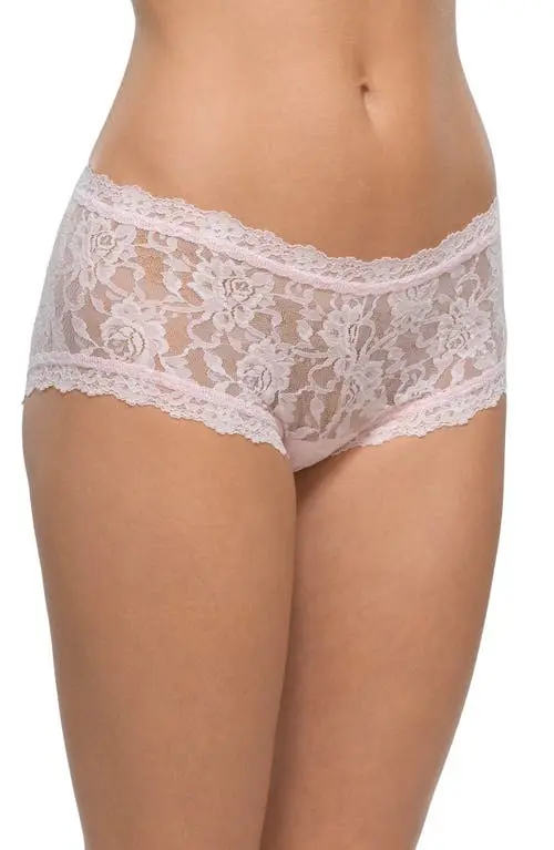 Hanky Panky Signature Lace Boyshorts - Bliss Pink