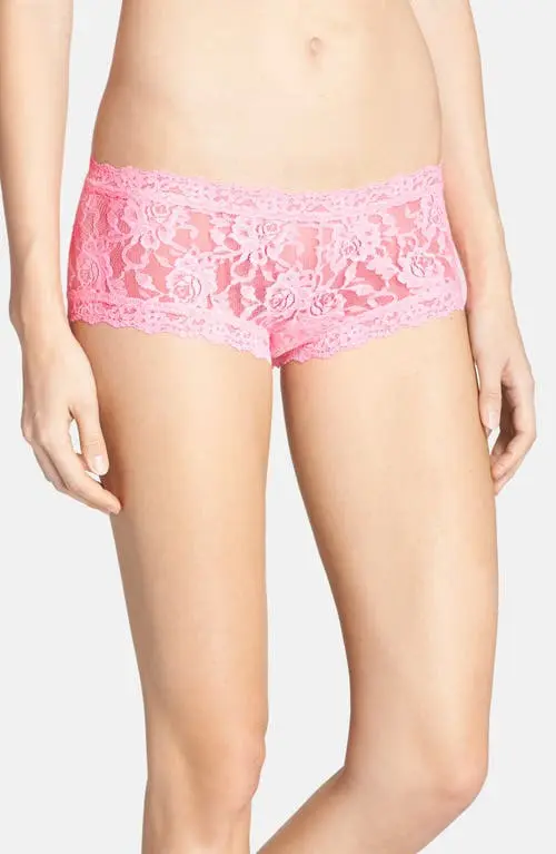 Hanky Panky Signature Lace Boyshorts - Cherry Blossom