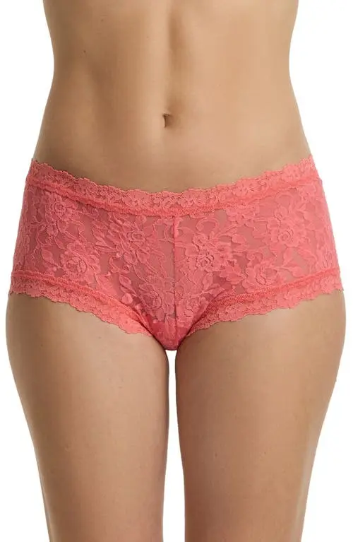 Hanky Panky Signature Lace Boyshorts - Paloma Pink