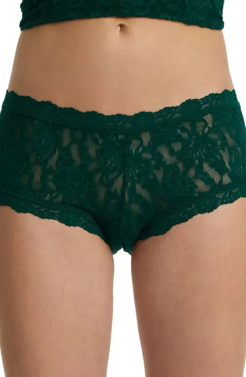 Hanky Panky Signature Lace Boyshorts - Spruce Green