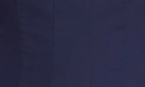 Staud Wells Cotton Stretch Poplin Fit & Flare Dress - Navy