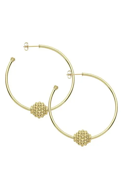 Lagos Caviar Medium Hoop Earrings