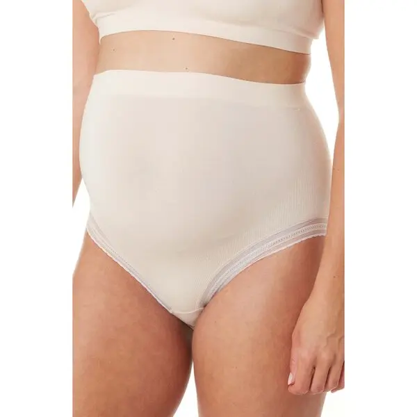 CACHE COEUR Milk Seamless High Waist Maternity Briefs - Blush