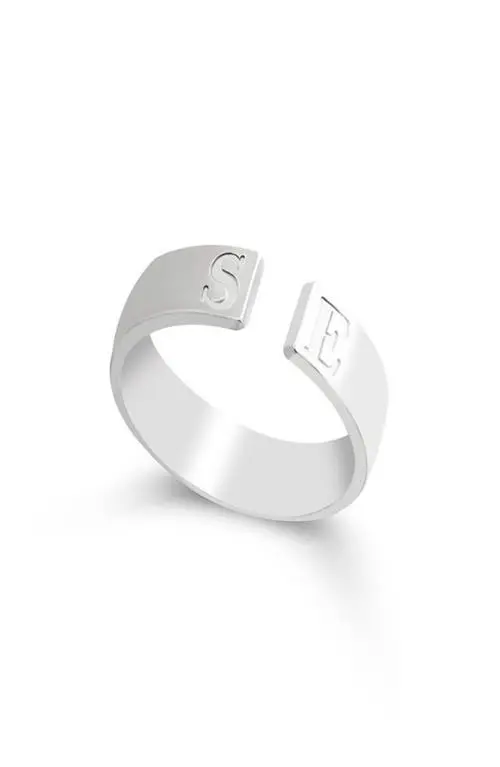 MELANIE MARIE Personalized Open Band Ring - Sterling Silver