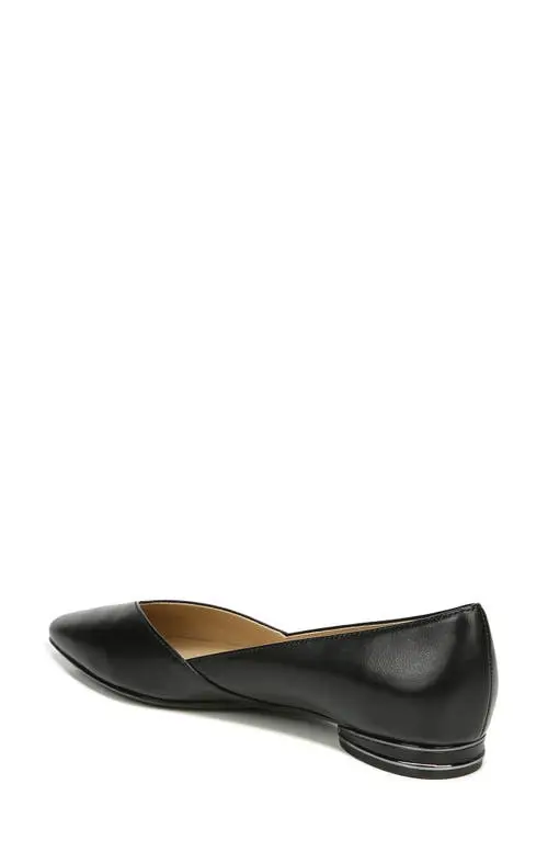 Naturalizer Havana Pointed Toe Flat - Black Leather