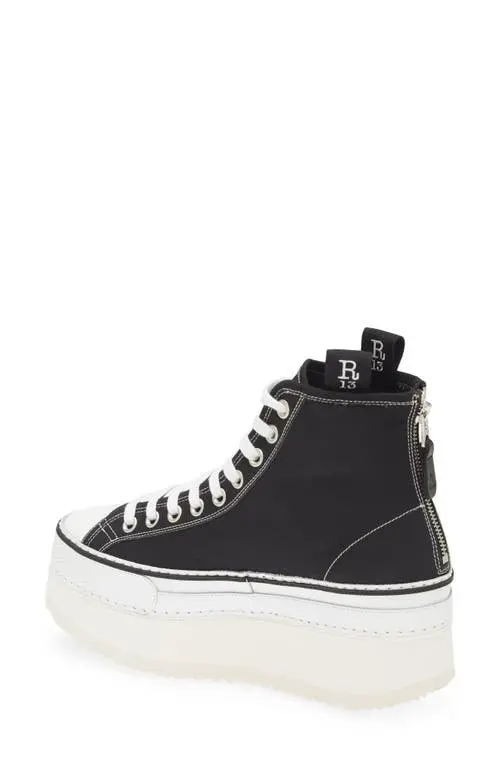 R13 Platform High-top Sneakers - 150 Black
