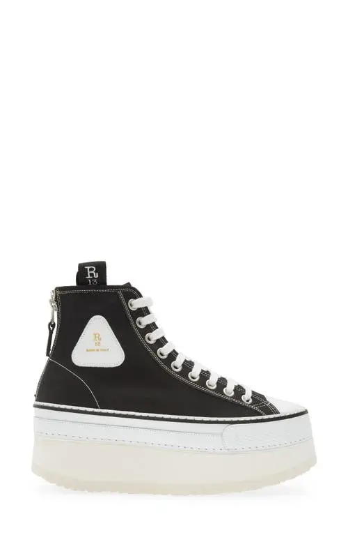 R13 Platform High-top Sneakers - 150 Black