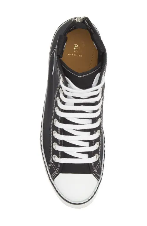 R13 Platform High-top Sneakers - 150 Black