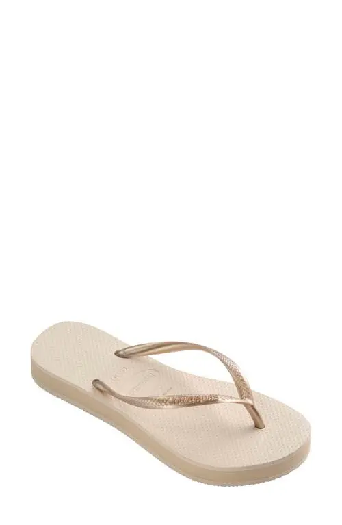 Havaianas Slim Flatform Flip Flop - Beige