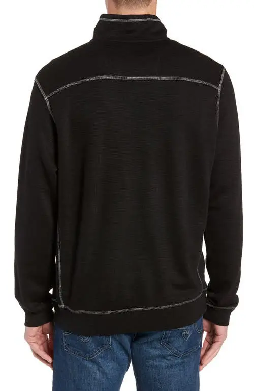 Tommy Bahama Tobago Bay Half-zip Pullover - Black