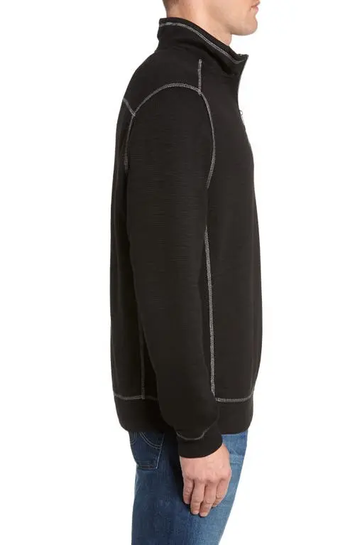 Tommy Bahama Tobago Bay Half-zip Pullover - Black
