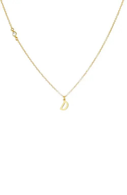 PANACEA Initial Pendant Necklace - Gold D