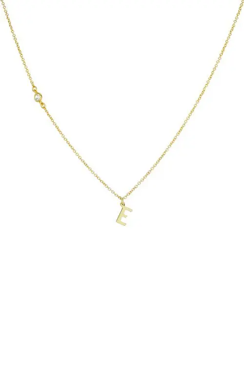 PANACEA Initial Pendant Necklace - Gold E