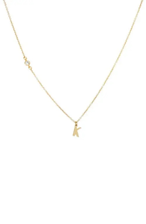 PANACEA Initial Pendant Necklace - Gold K
