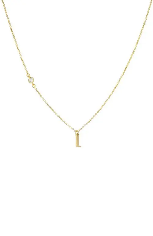 PANACEA Initial Pendant Necklace - Gold L