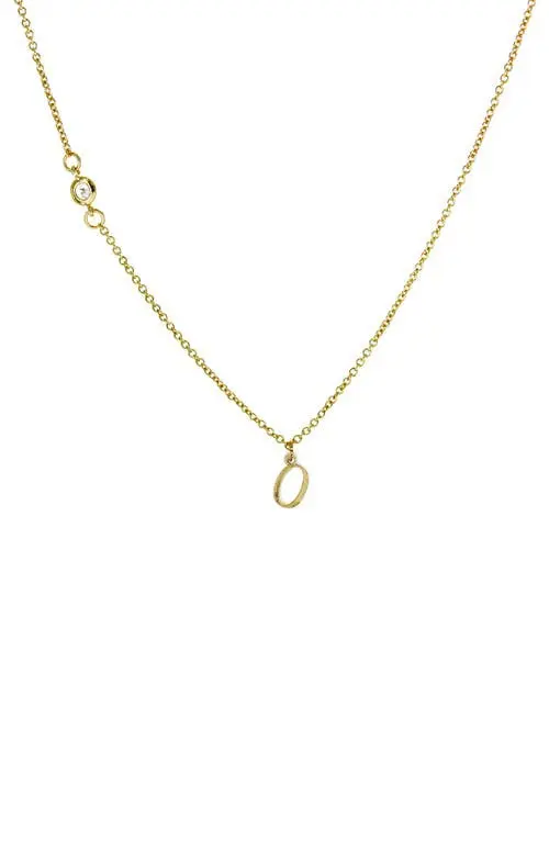 PANACEA Initial Pendant Necklace - Gold-o