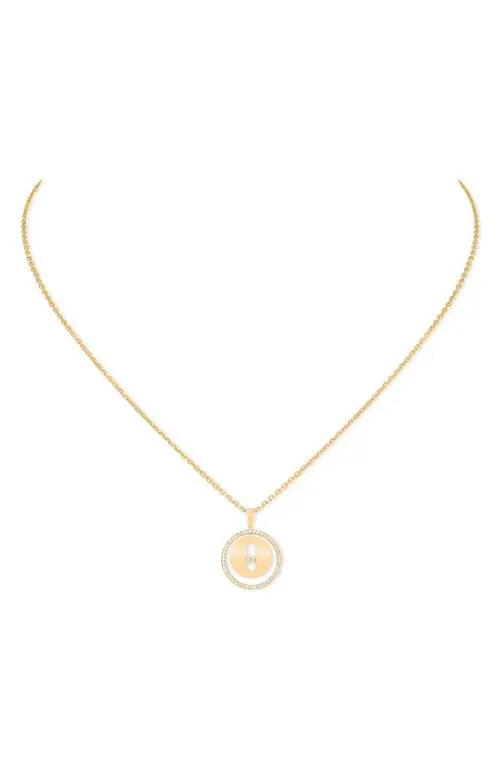 Messika Lucky Move Pavé Diamond Pendant Necklace - Yellow Gold