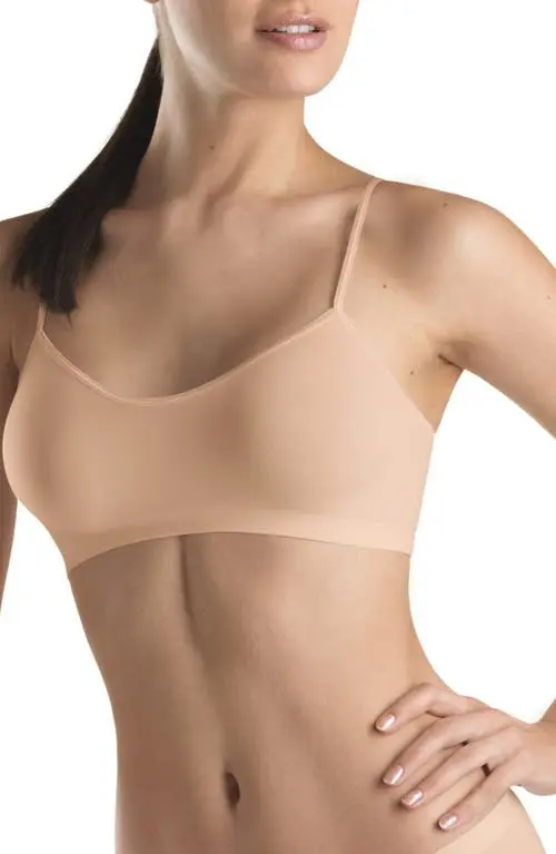Hanro Touch Feeling Spaghetti Crop Top - Beige
