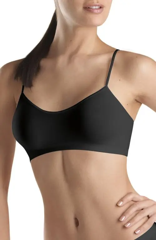 Hanro Touch Feeling Spaghetti Crop Top - Black