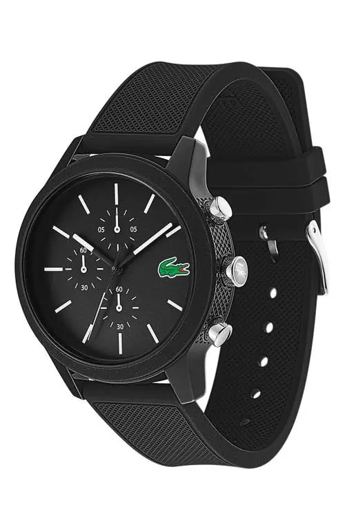 Lacoste 12.12 Chronograph Silicone Band Watch