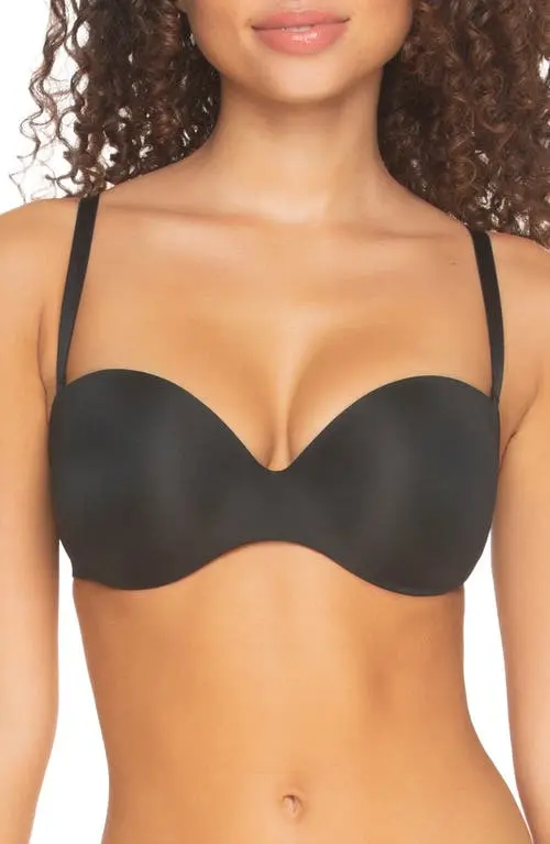 Felina Body Luxe Convertible Strapless Underwire Contour Bra - Black