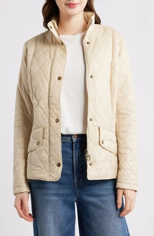 Barbour Flyweight Quilted Jacket - Pearl/stone