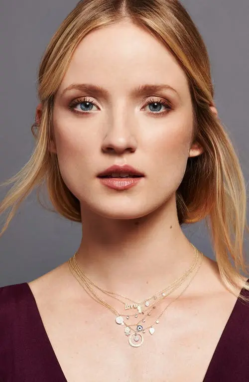 Meira T Diamond Disc Pendant Necklace