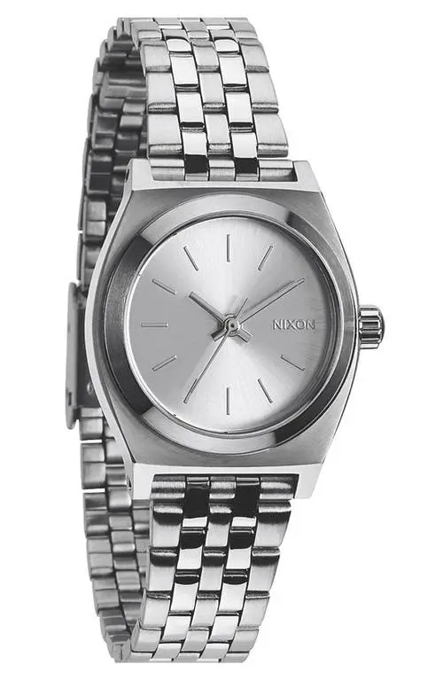 Nixon The Small Time Teller' Bracelet Watch - Silver