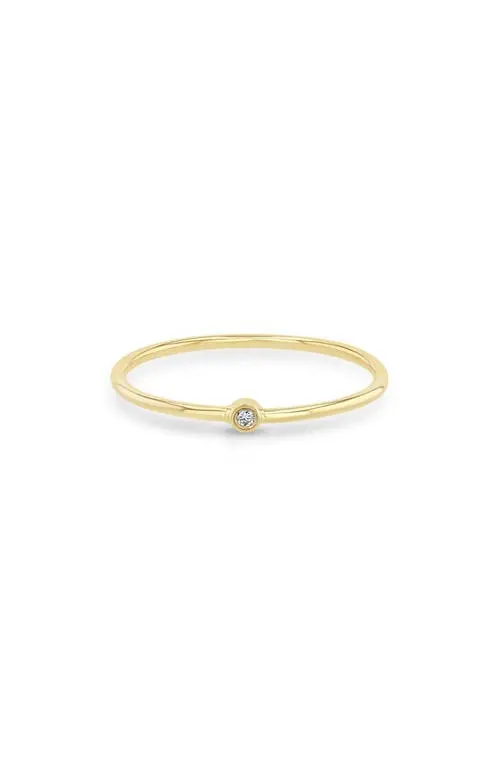 Zoe Chicco 14k Gold Diamond Bezel Ring - Yellow Gold
