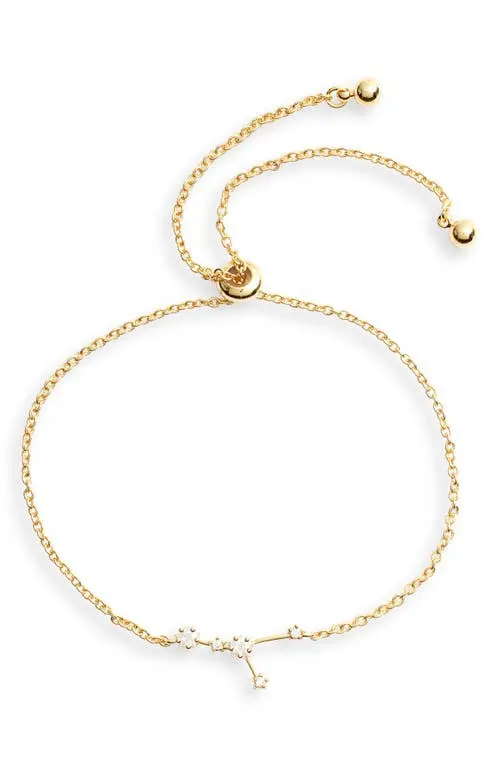 Sterling Forever Zodiac Constellation Bracelet - Gold Cancer