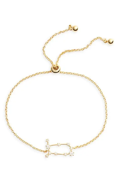 Sterling Forever Zodiac Constellation Bracelet - Gold Gemini