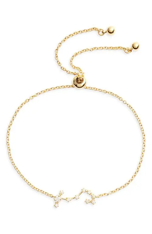 Sterling Forever Zodiac Constellation Bracelet - Gold Scorpio