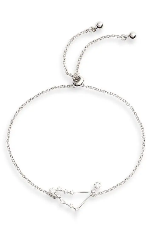 Sterling Forever Zodiac Constellation Bracelet - Silver Capricorn