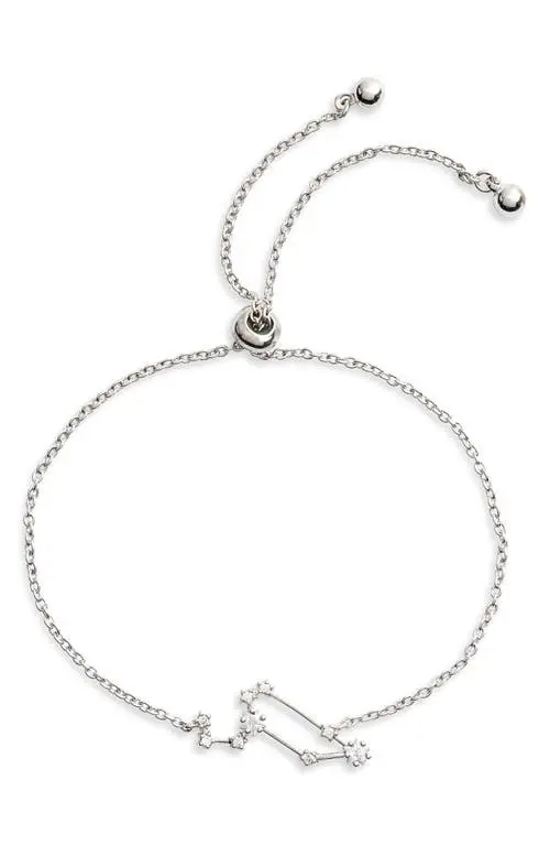 Sterling Forever Zodiac Constellation Bracelet - Silver Leo