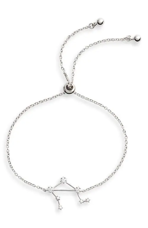 Sterling Forever Zodiac Constellation Bracelet - Silver Libra