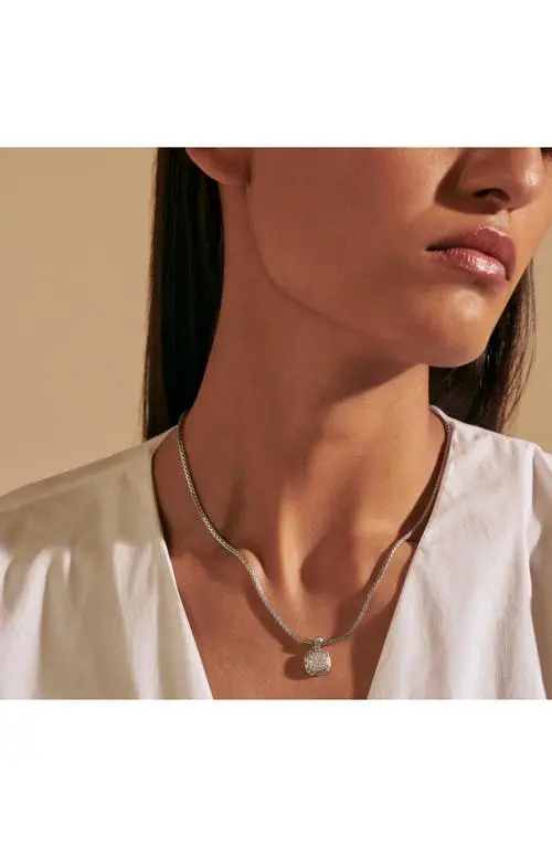 John Hardy Carved Chain Necklace With Diamonds
