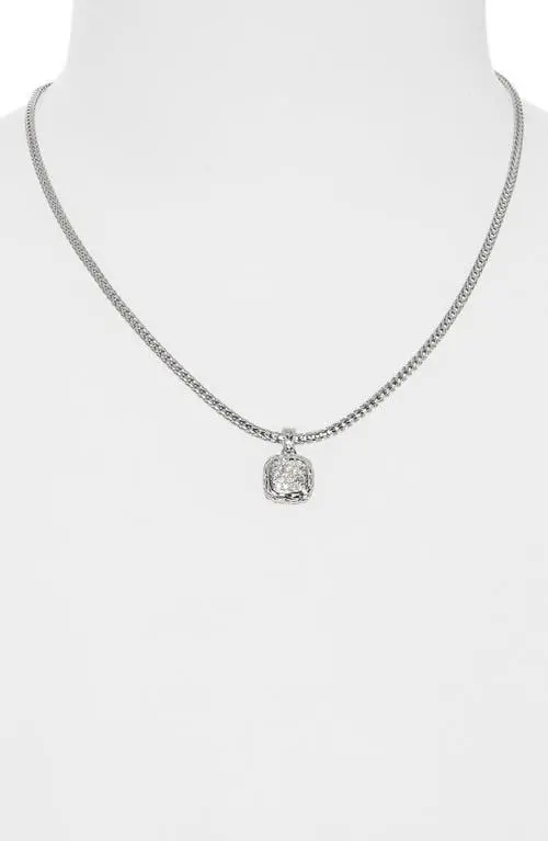 John Hardy Carved Chain Necklace With Diamonds