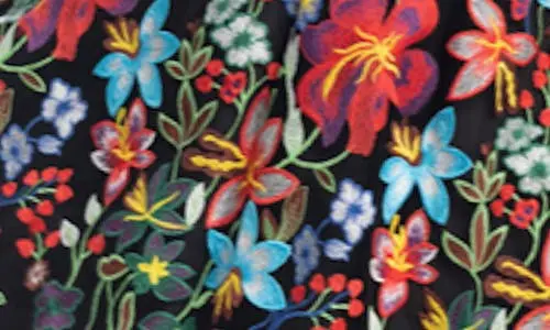 Dress The Population Maren Floral Embroidered Fit & Flare Dress In Black  Multi - 70% Off | Editorialist