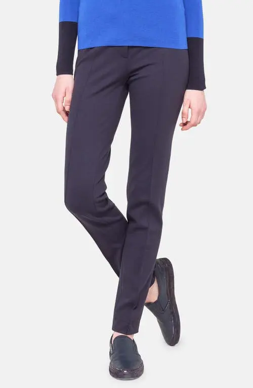 Akris Stretch Jersey Slim Pants - Navy
